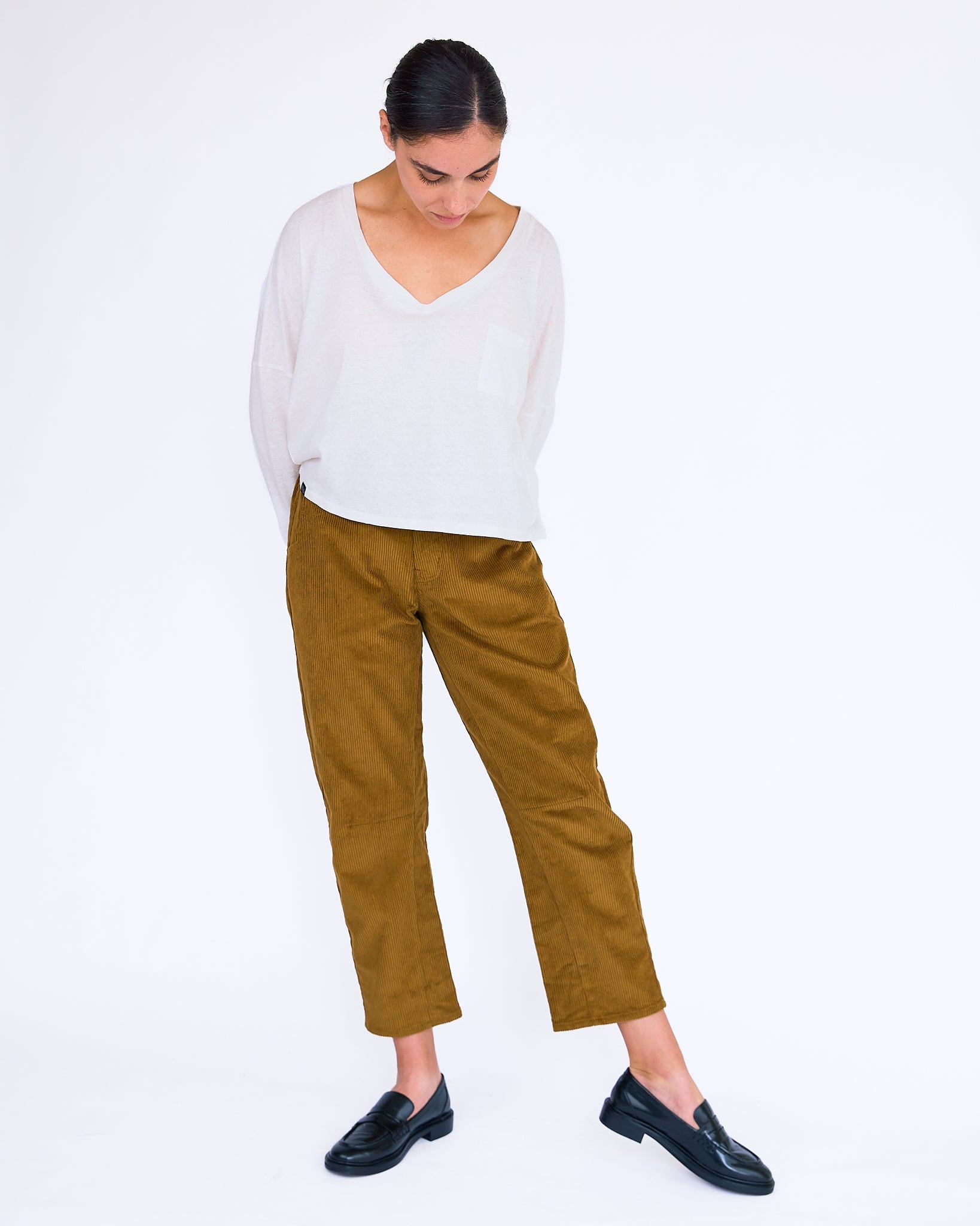 The Amelia Barrel Leg Pant | DEVAN GREGORI